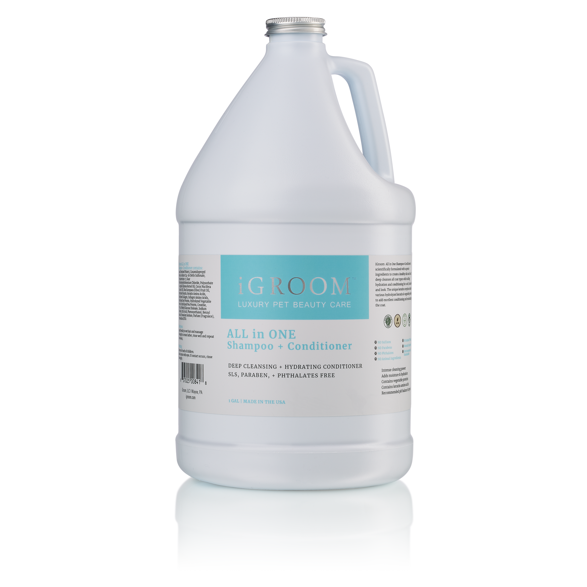 All-In-One Shampoo+Conditioner Gallon by iGroom |PetStore.Direct