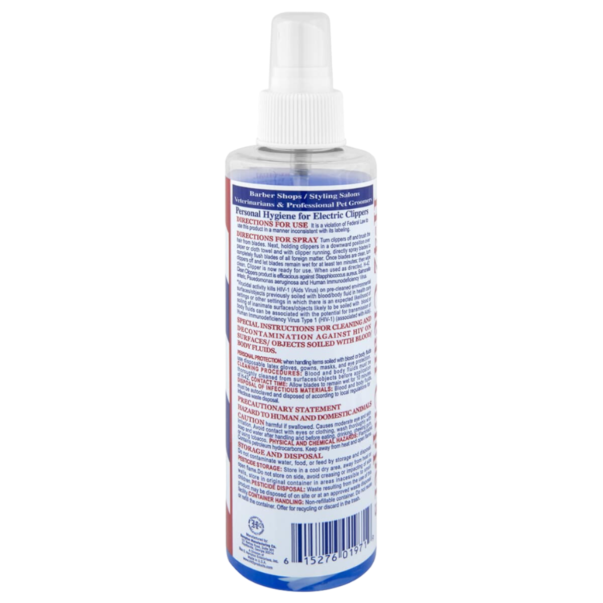 Virucidal Anti-Bacterial Clean Clippers 8oz Pump Spray by H-42