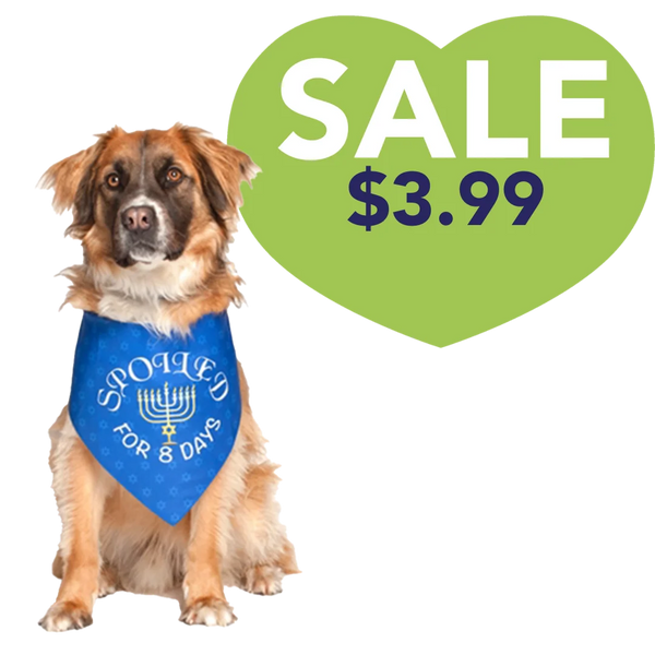 Hanukkah dog bandana store